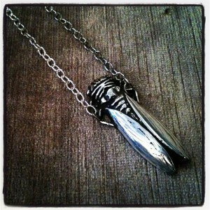 Cicada Necklace - SilverBotanica - Handmade Jewelry designed by Alicia ...