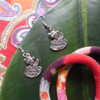 Geisha Ring with Flowers band | SilverBotanica - Handmade Jewelry ...