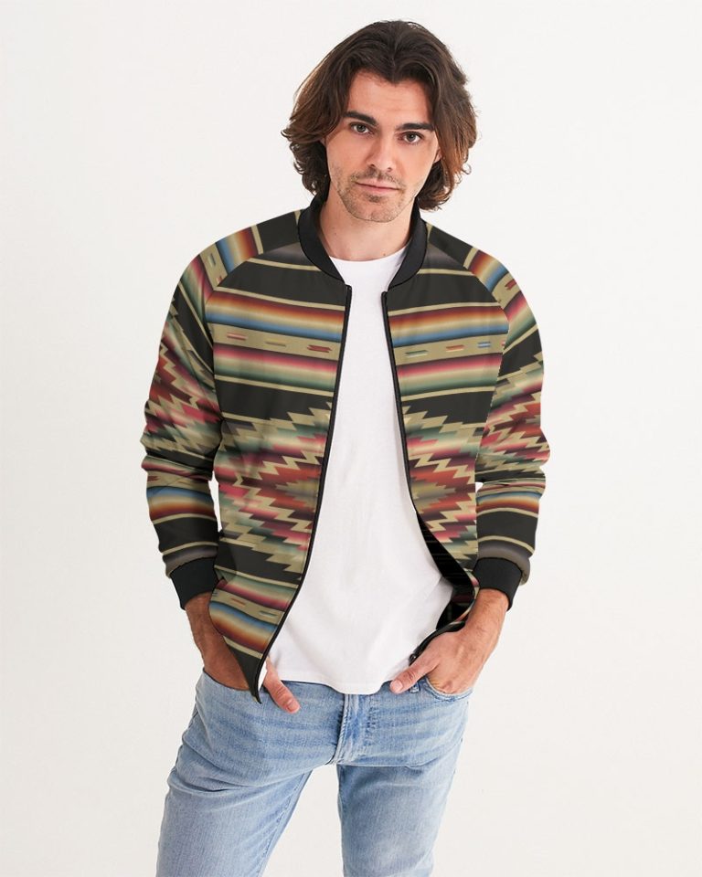 Southwest Serape Men’s Bomber Jacket - SilverBotanica - Handmade ...